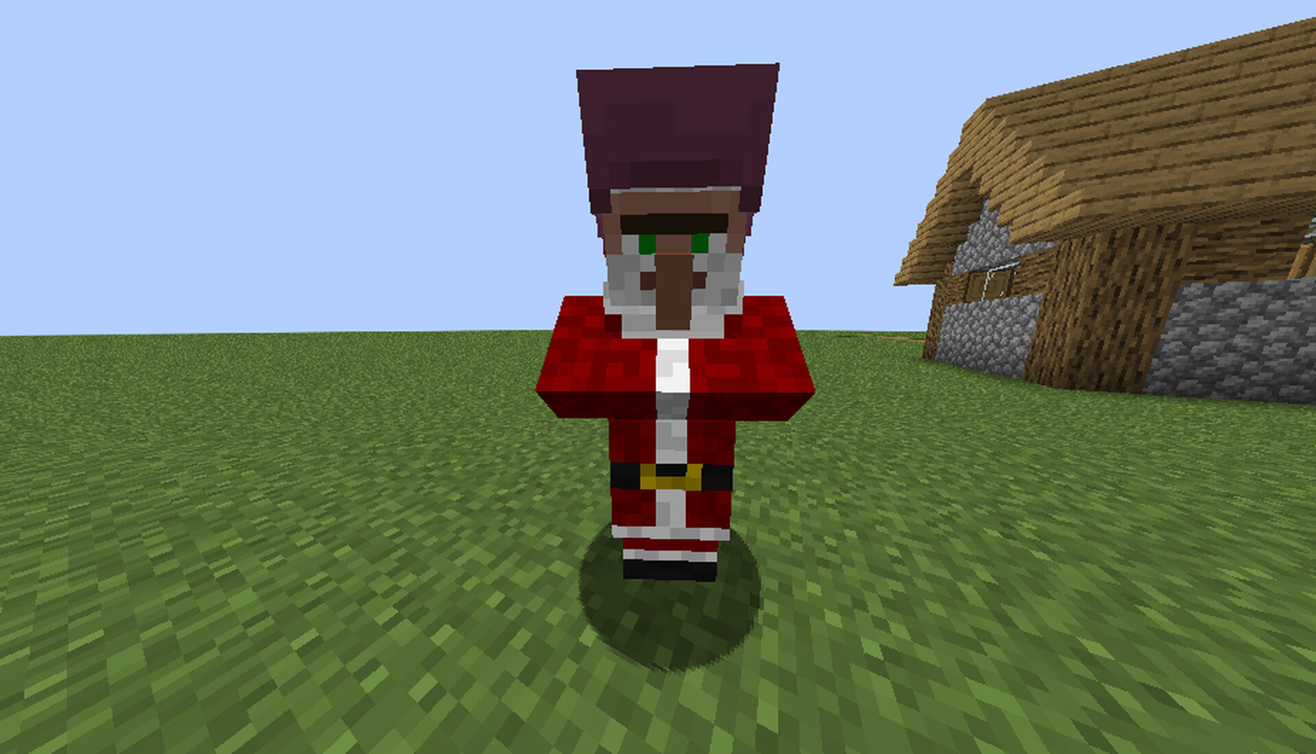 Nitwit Villager as Santa Clause Minecraft Texture Pack