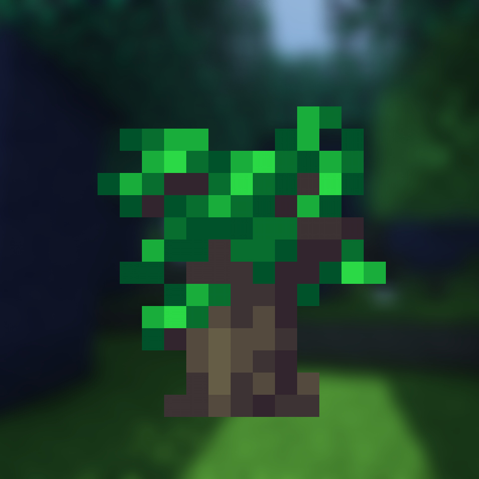Spooky Dark Oak! Minecraft Texture Pack