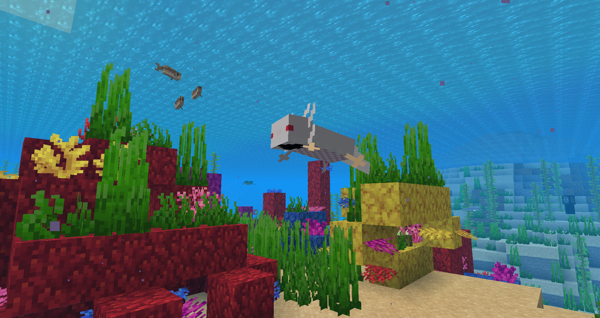 Holo Axolotl (require Optifine) - Blue version Minecraft Texture Pack