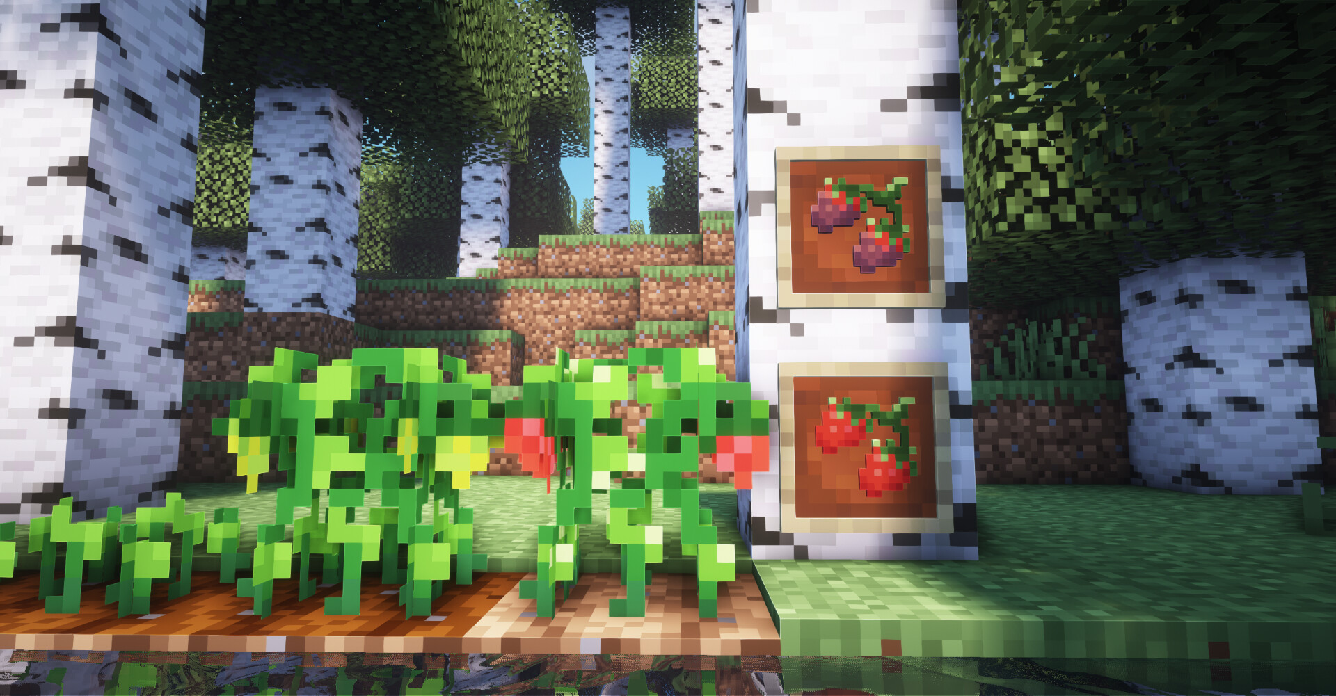 Carrots to Strawberries Minecraft Texture Pack