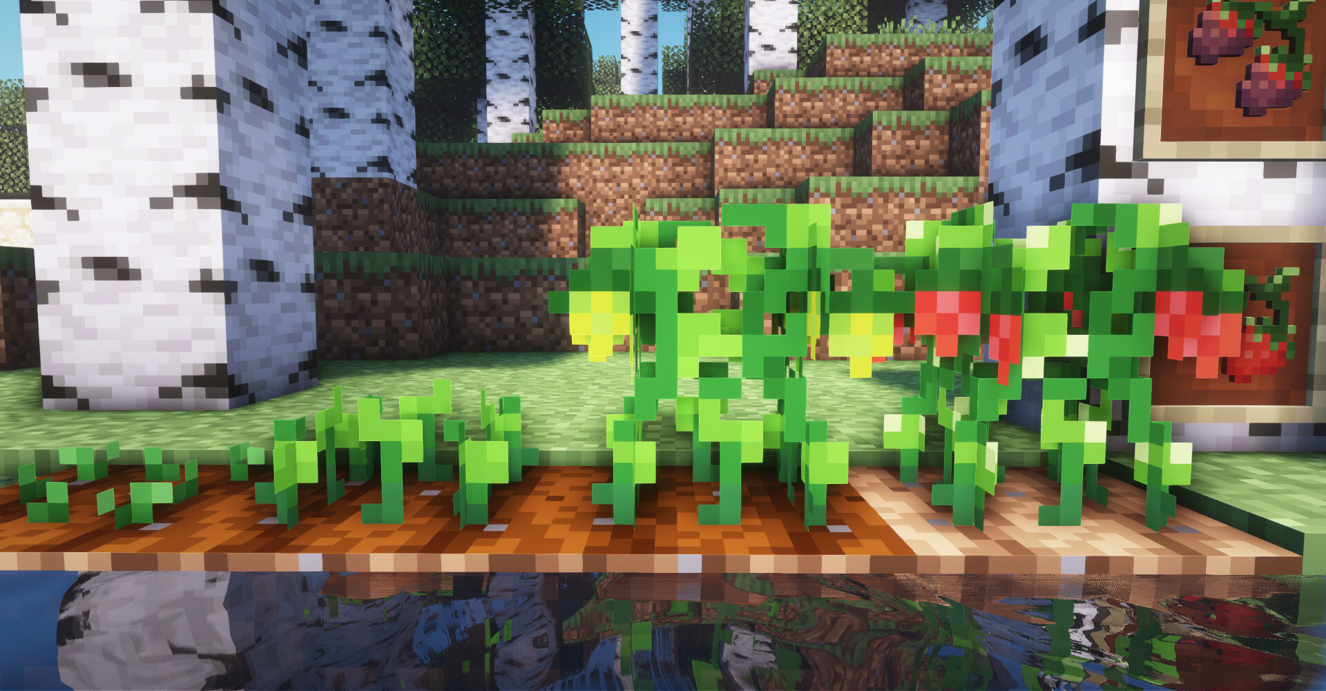 Carrots to Strawberries Minecraft Texture Pack