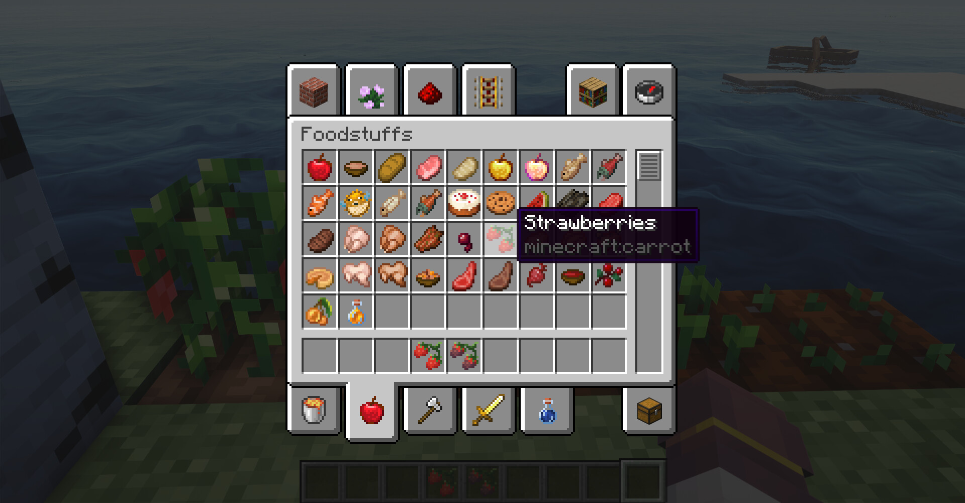 Carrots to Strawberries Minecraft Texture Pack