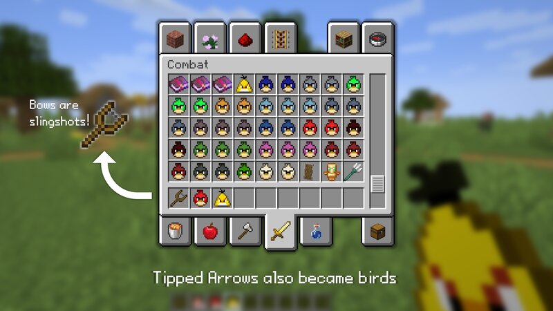 Birds and pigs | an angry birds inspired texture | Minecraft Texture Pack