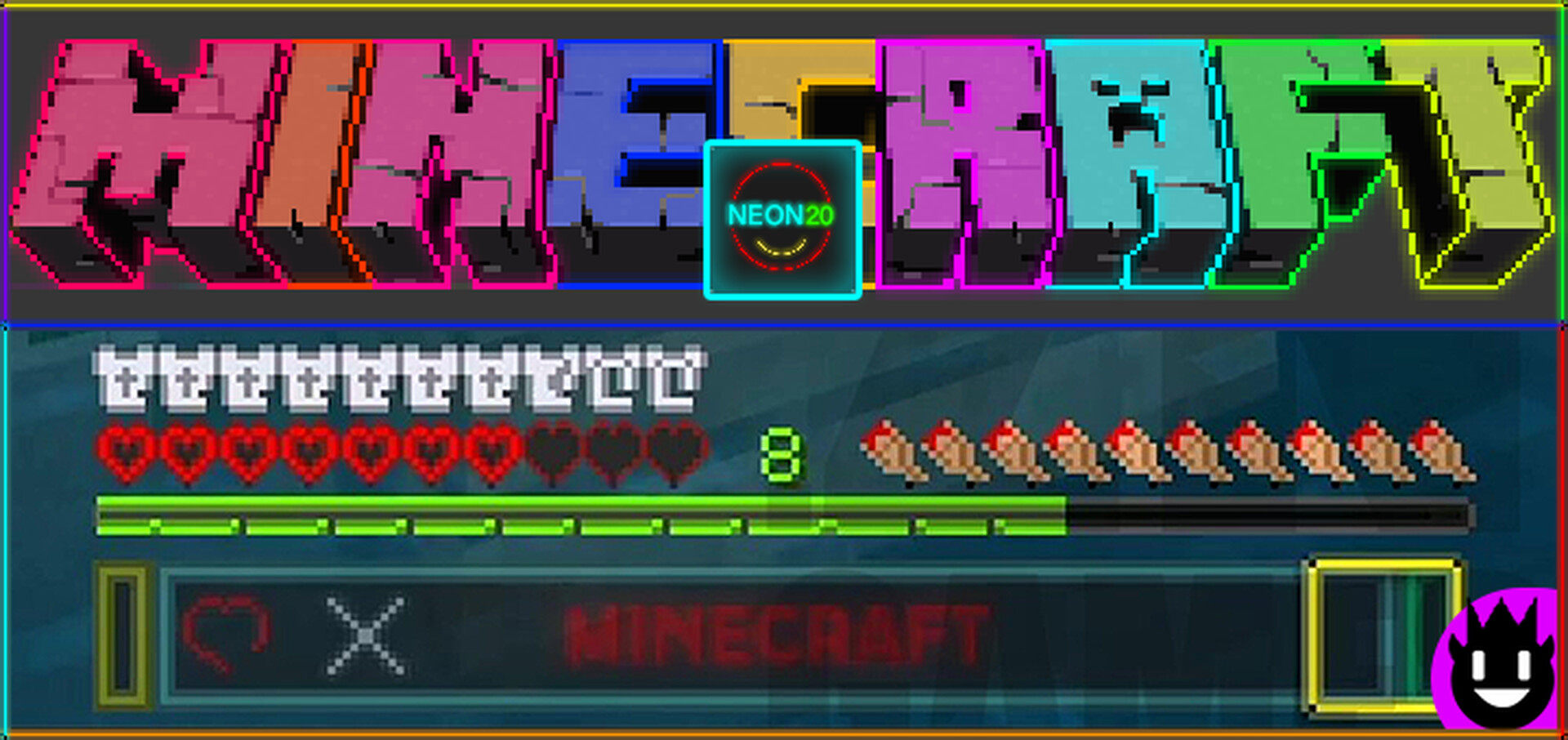 NEON20 [BEDROCK] Minecraft Texture Pack