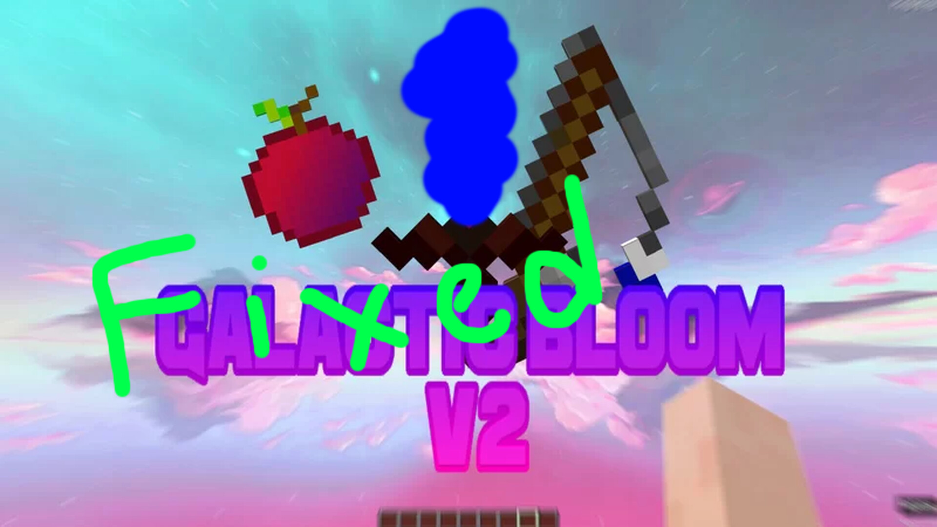 galactic bloom (swords fixed) Minecraft Texture Pack
