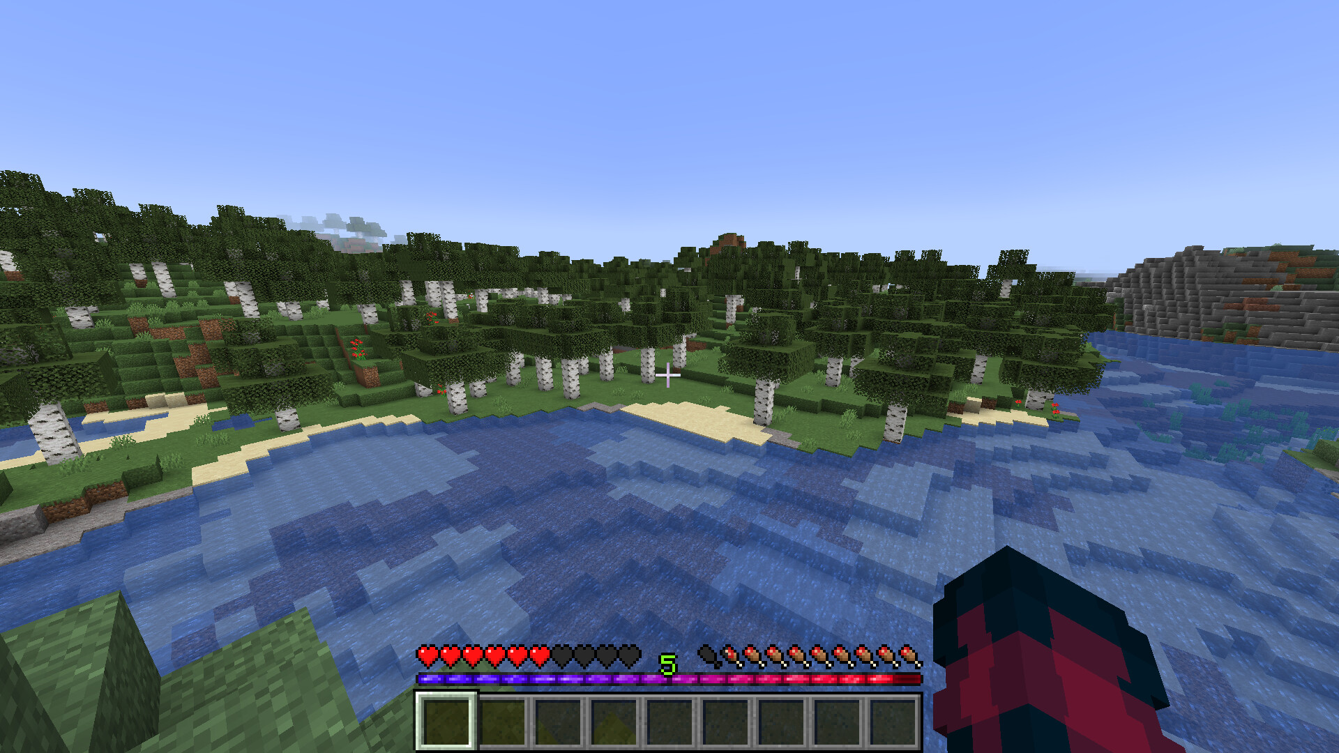 Blue-To-Red Gradient EXP Hotbar Minecraft Texture Pack