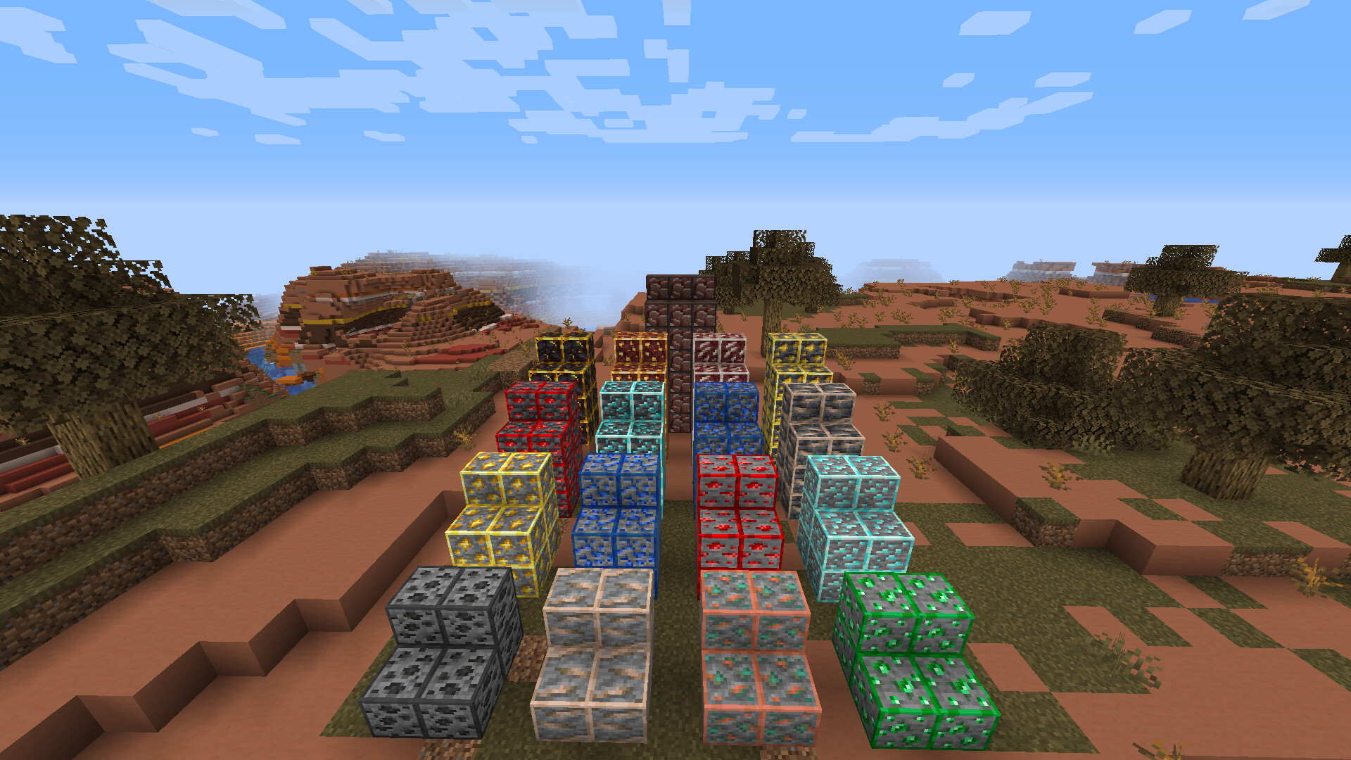 Ore Borders for 21w08a Minecraft Texture Pack