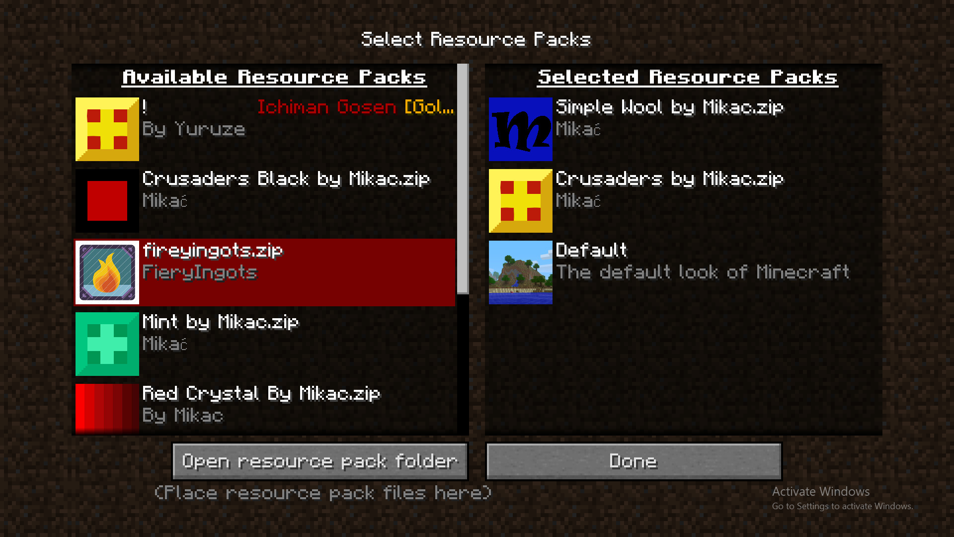 Simple Wool Minecraft Texture Pack