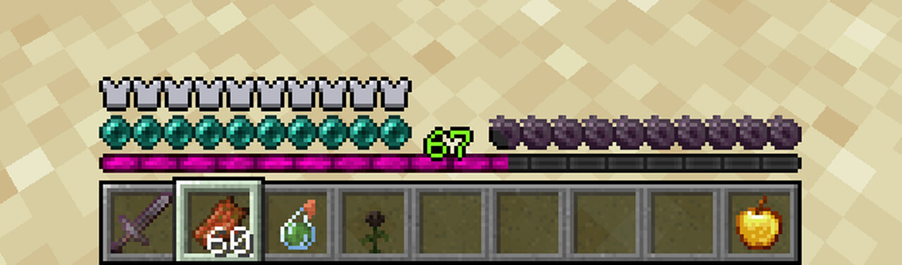 Ender Pack - Ender Pearl/Eye of Ender Health Bar, Chorus Fruit Hunger ...