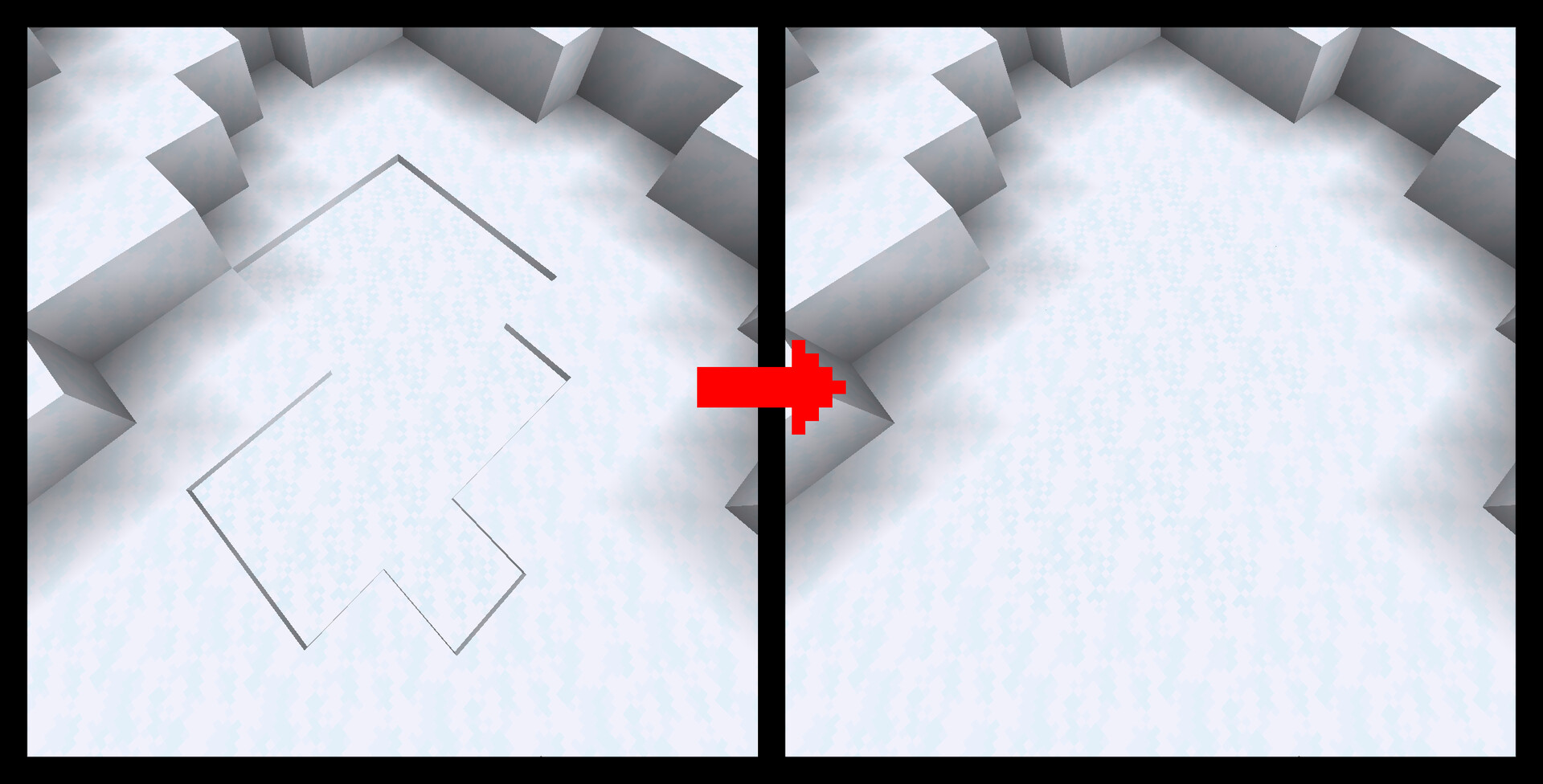 Seamless Powder Snow Minecraft Texture Pack