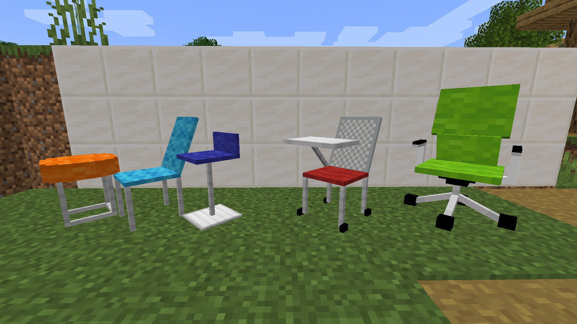 Colorful Chairs Minecraft Texture Pack