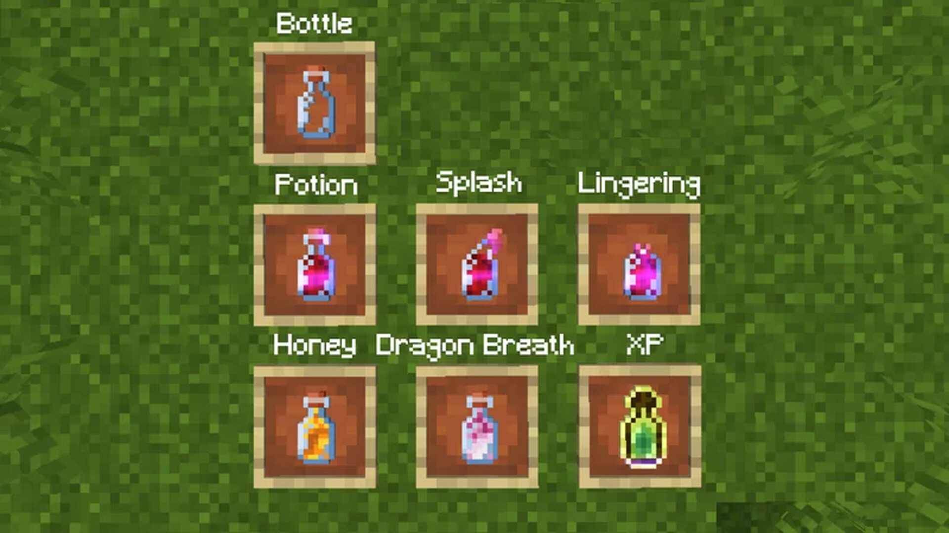 Krodix's Bottles Minecraft Texture Pack