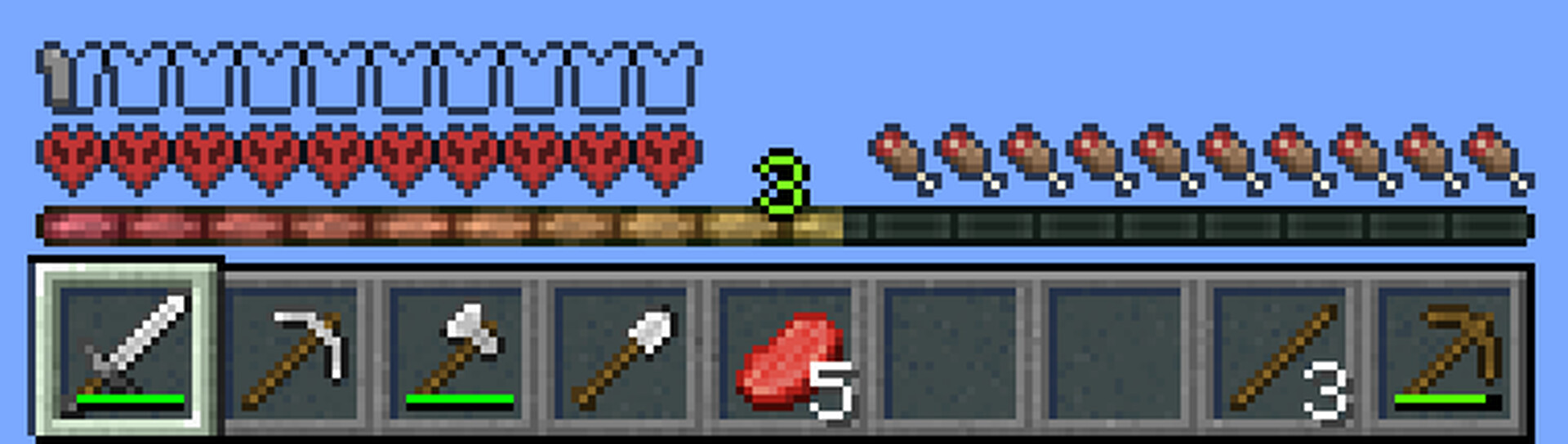 Better gui bar's for minecraft 1.17 Minecraft Texture Pack