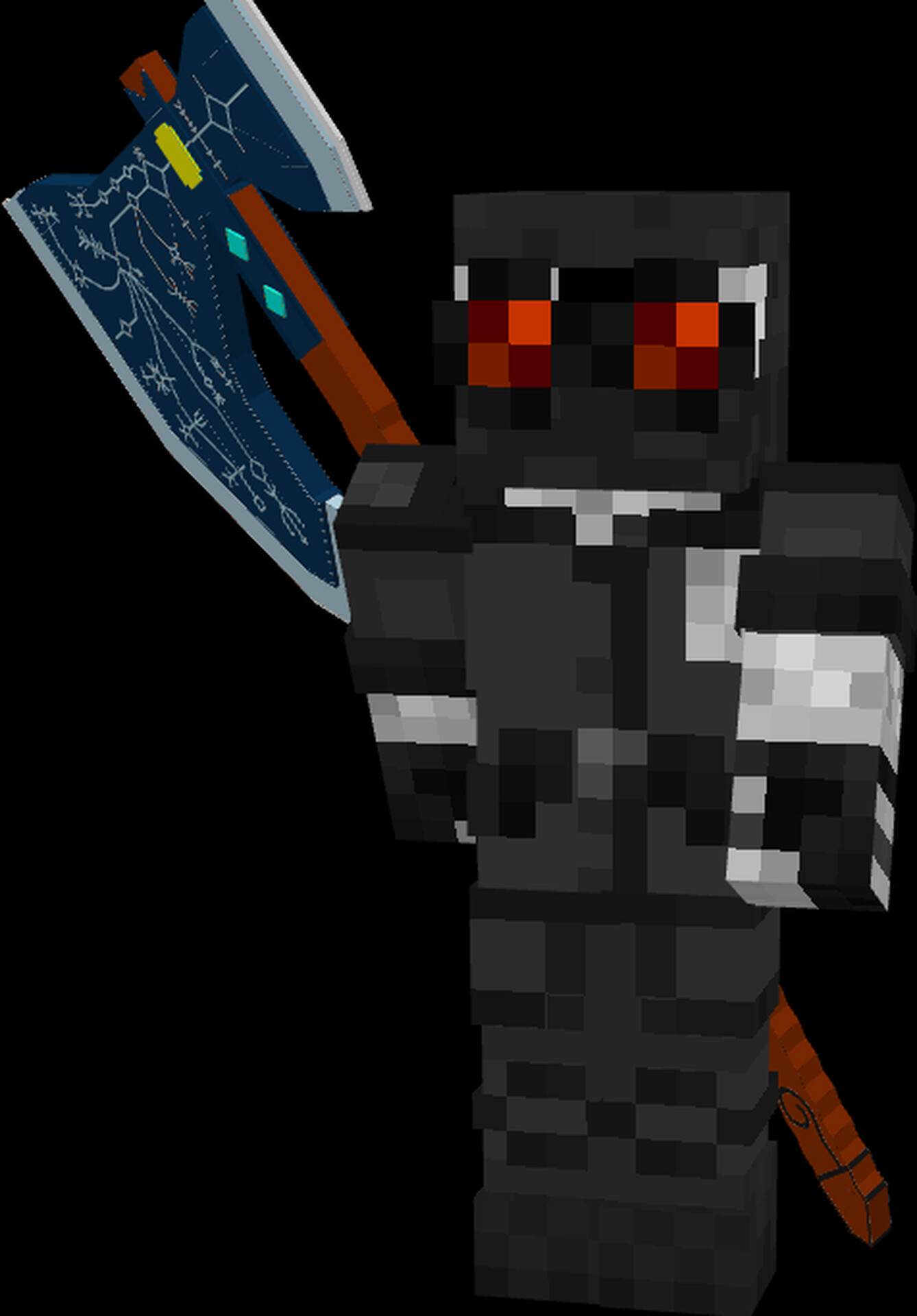 kratos's leviathan axe by KusoMarimo,edited Minecraft Texture Pack