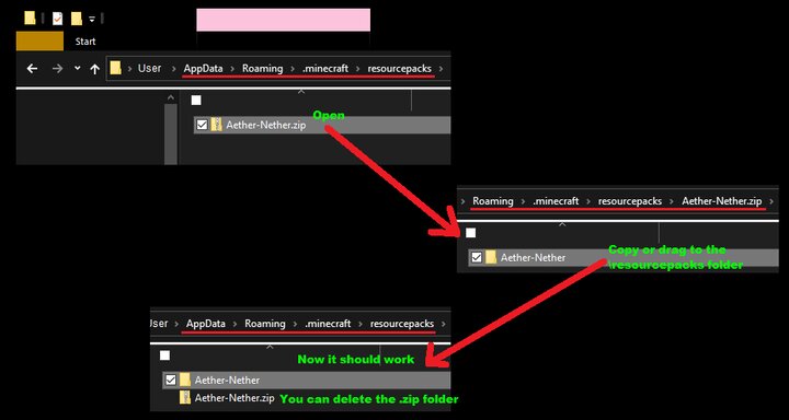 Aether|Nether (Inspired by the Aether mod) 1.16+ Minecraft Texture Pack