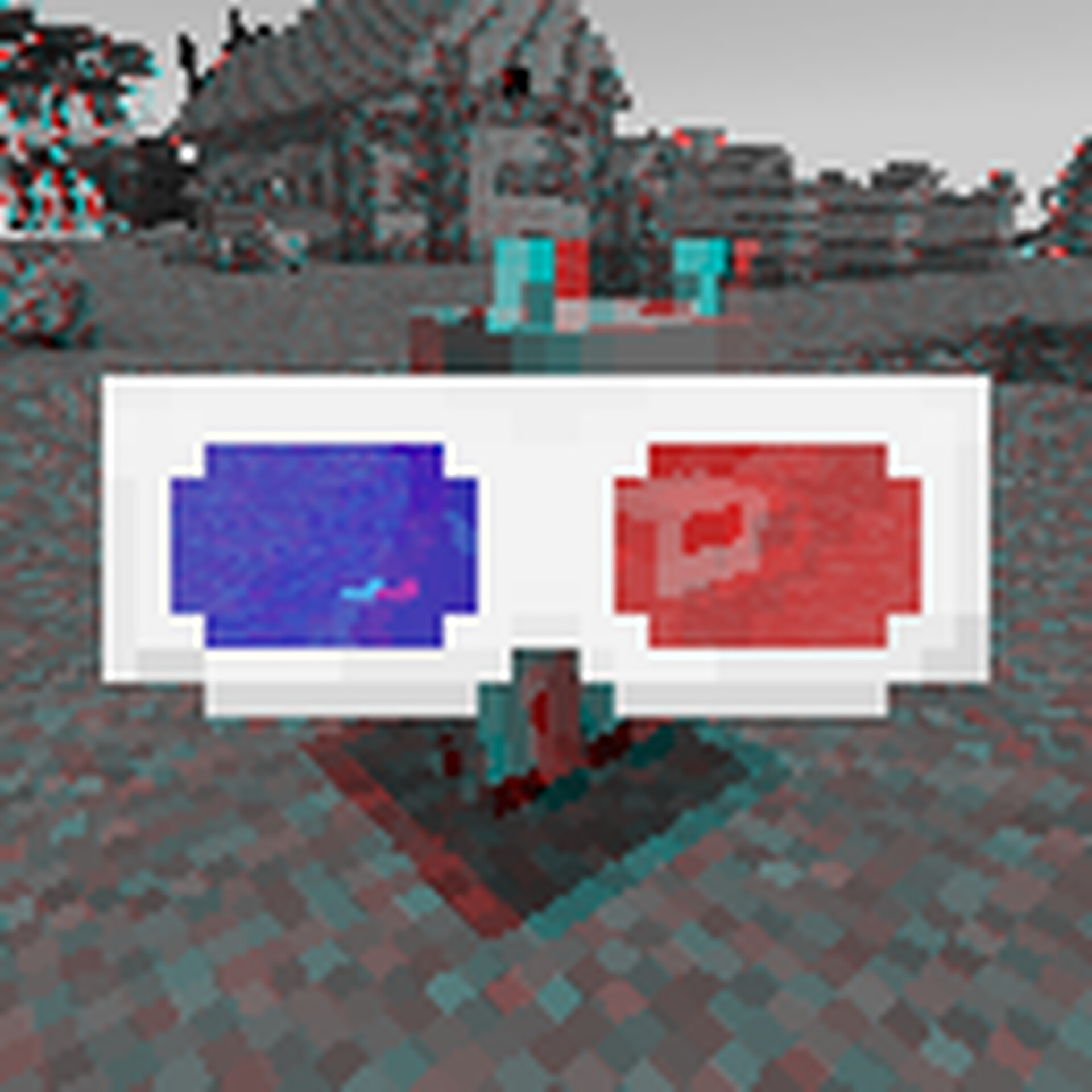 3D Anaglyph Minecraft Texture Pack