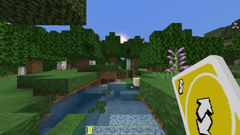 Uno Reverse Card Totem Of Undying (Color Update) Minecraft Texture Pack