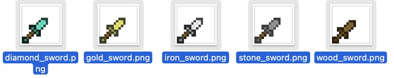 Shorter Swords Overlay For MattressPack! Minecraft Texture Pack