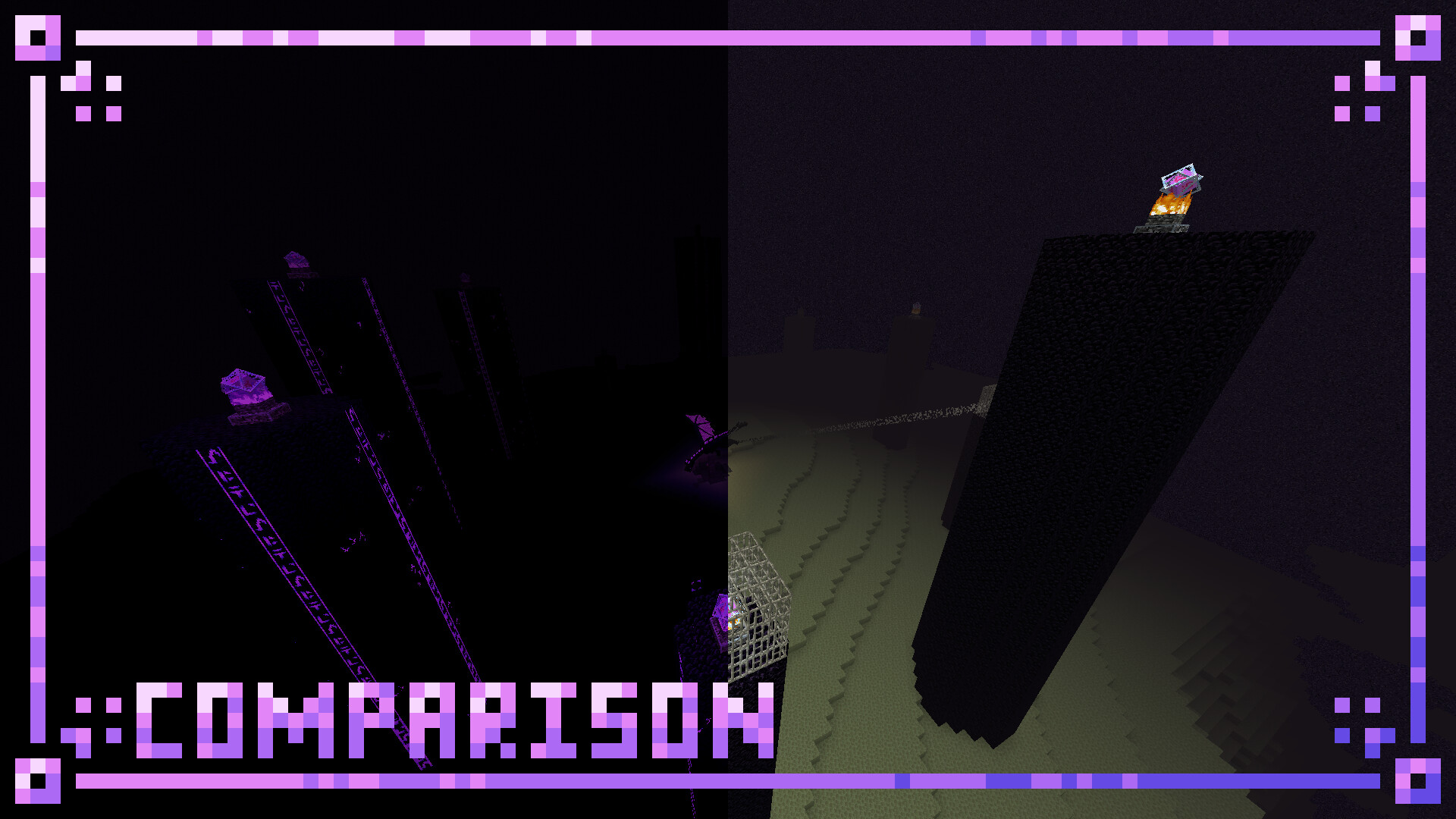 Shrimpsnail's more ambient end dimension Minecraft Texture Pack