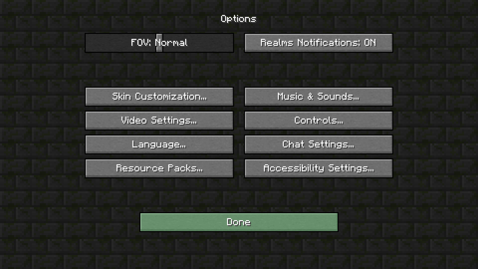 OG:SG Community Menu Pack Minecraft Texture Pack