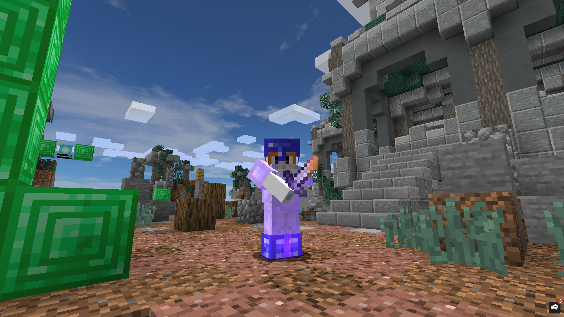 Blue Diamond(1.14 Default textures) Minecraft Texture Pack