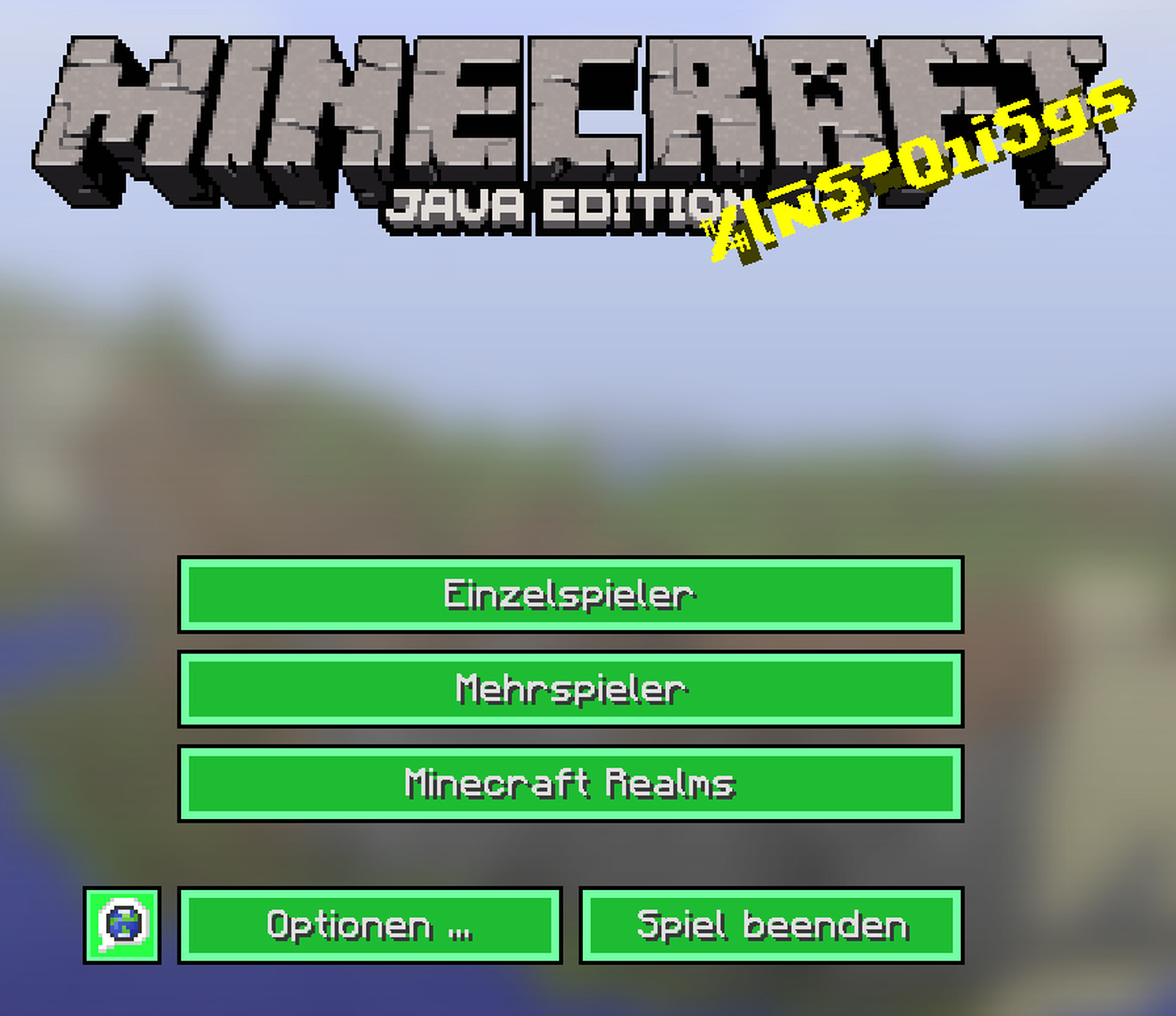 The green angular world Minecraft Texture Pack