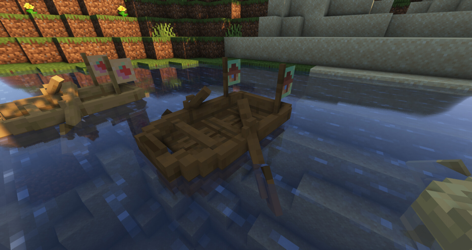 Aesthetic boats Minecraft Texture Pack
