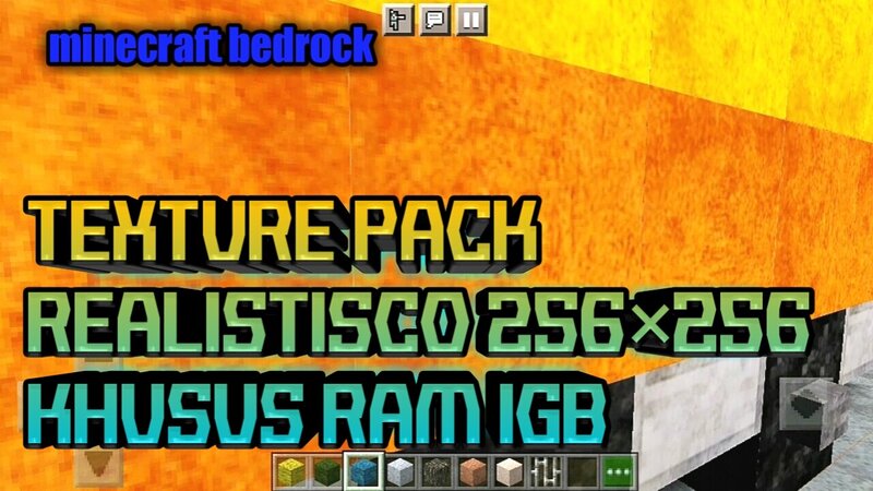 TEXTURE PACK REALISTISCO MCPE resolusi 256×256 Minecraft Texture Pack