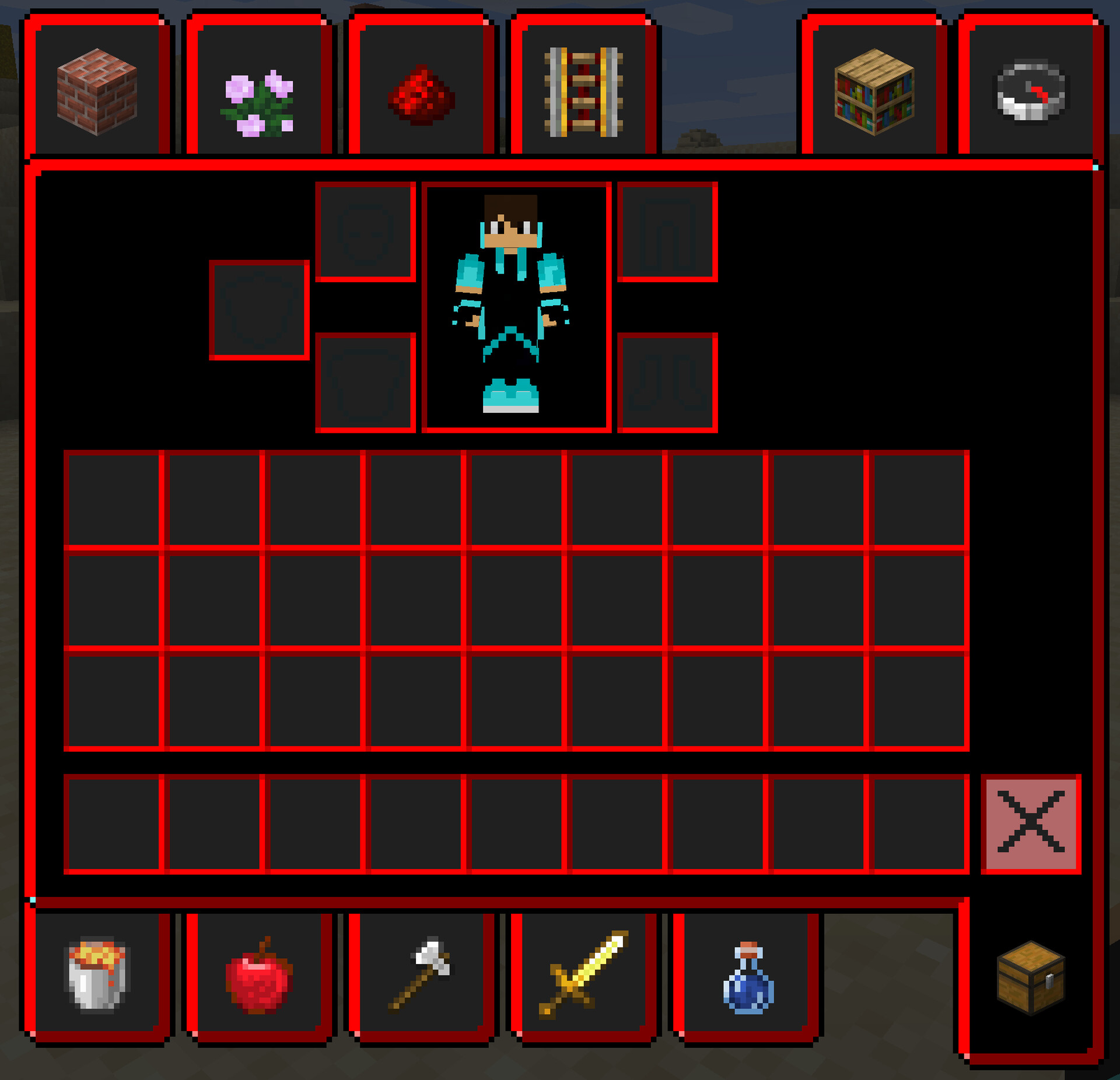 Oakljens Red Gui Minecraft Texture Pack