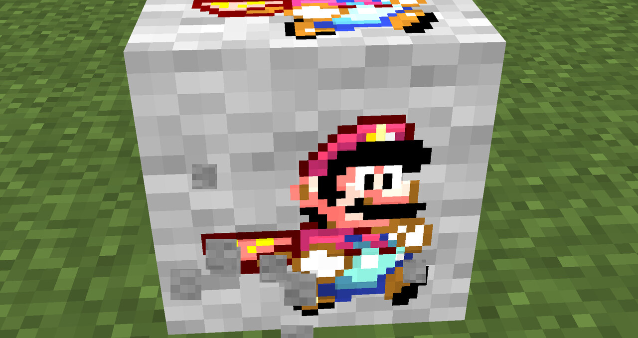 Running Mario breaking animation Minecraft Texture Pack