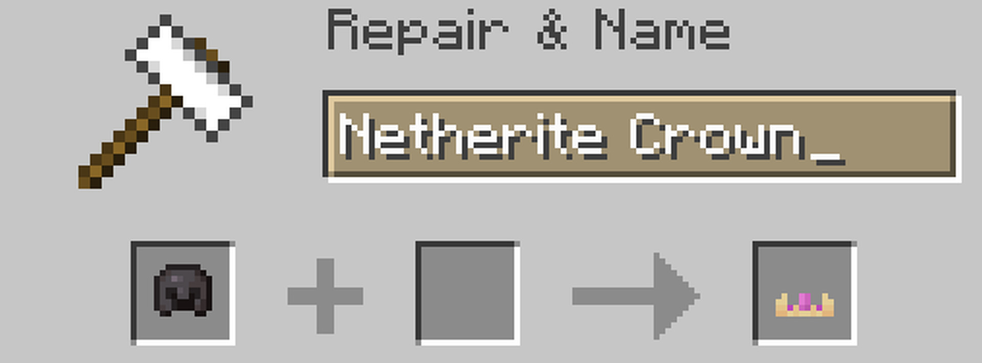 Netherite Crown! Minecraft Texture Pack