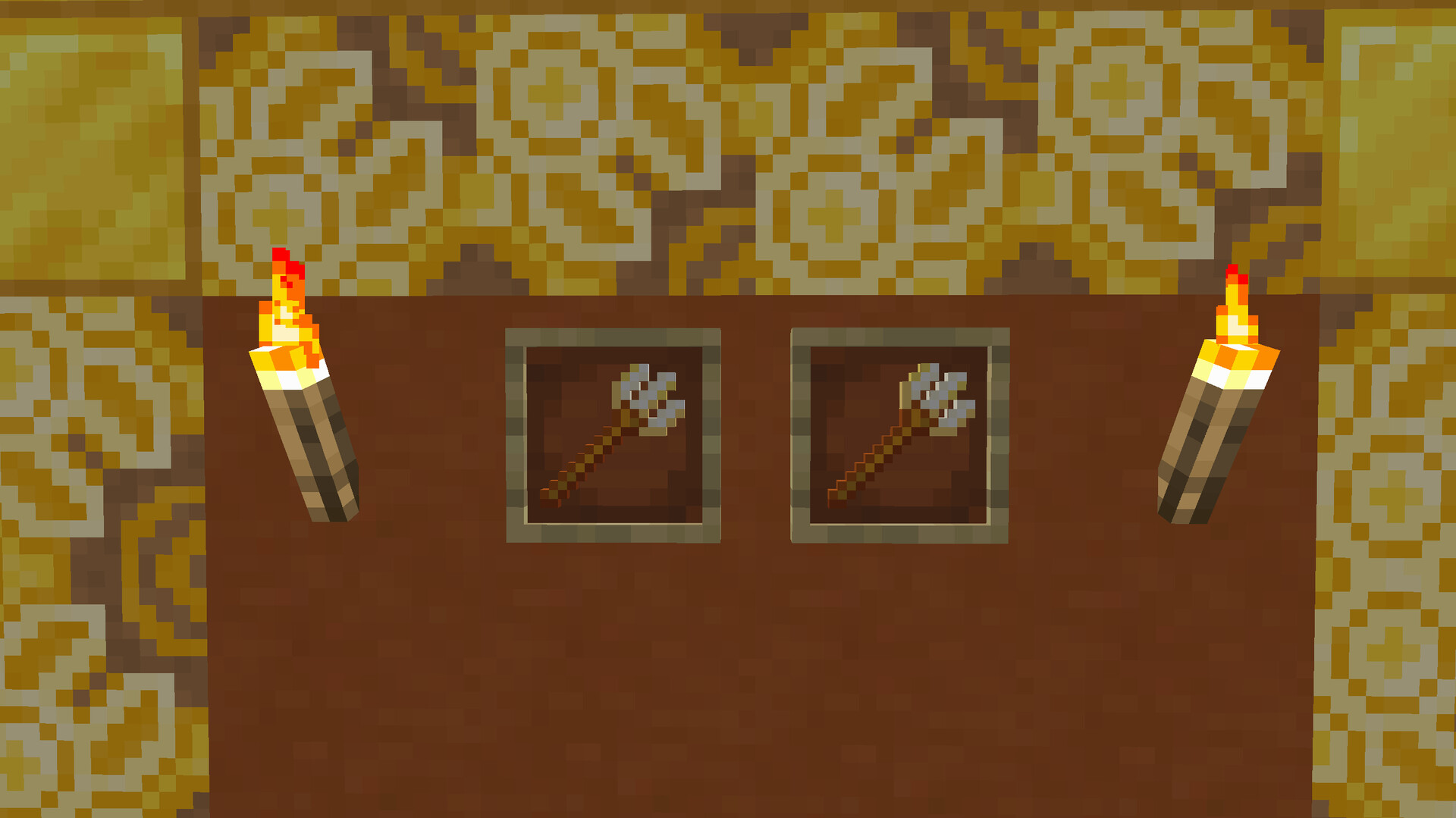 The Gold Trident Minecraft Texture Pack