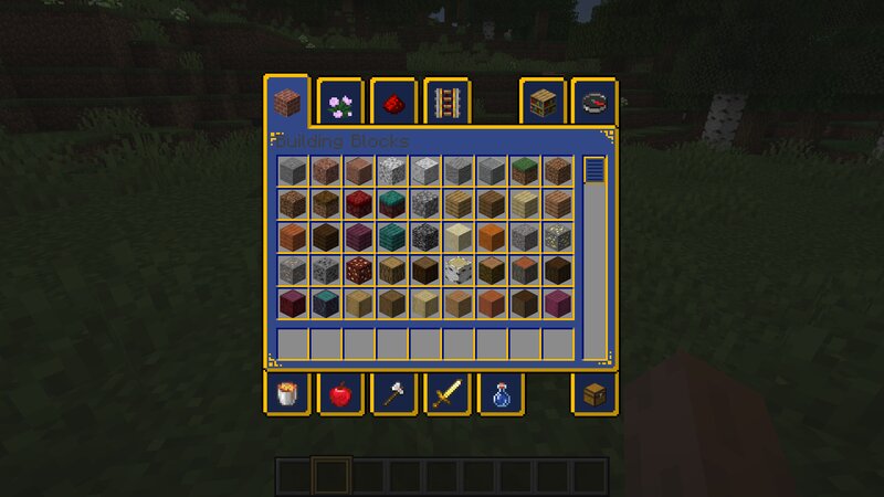 Royal Inventory Blue Minecraft Texture Pack