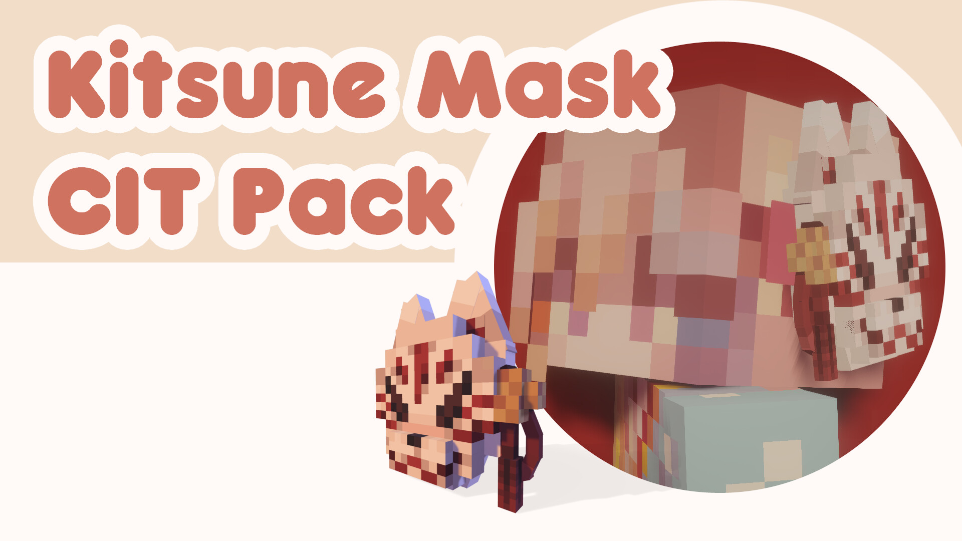 Rhines' Kitsune Mask CITs Minecraft Texture Pack