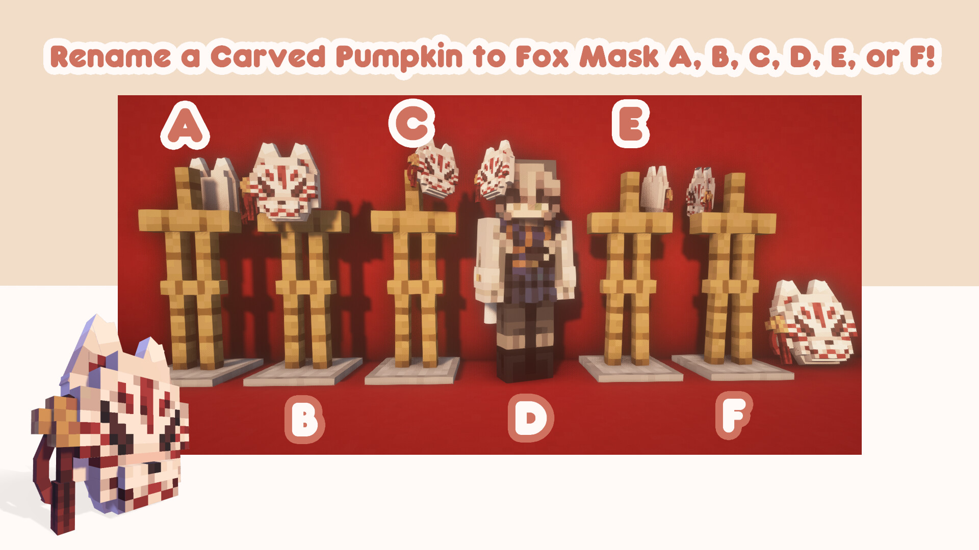 Rhines' Kitsune Mask CITs Minecraft Texture Pack