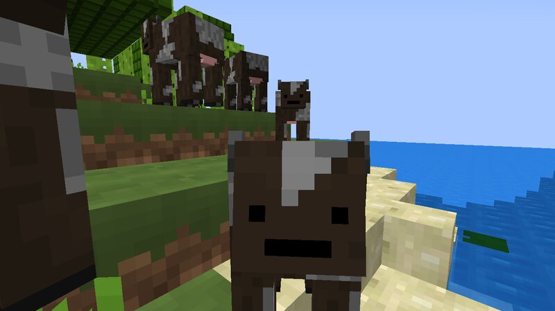 Minecraft but all mobs have an ._. face [Old] Minecraft Texture Pack