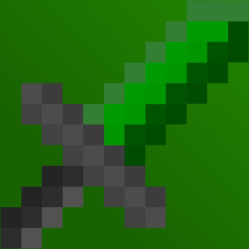 16x sword overlay (green themed) Minecraft Texture Pack