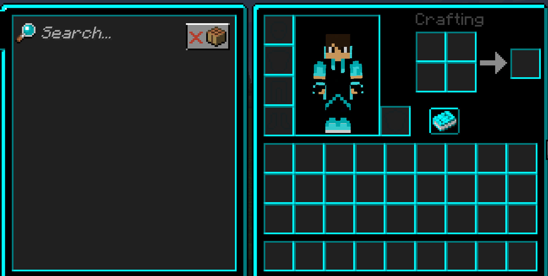 Oakljens Light Blue Gui Minecraft Texture Pack