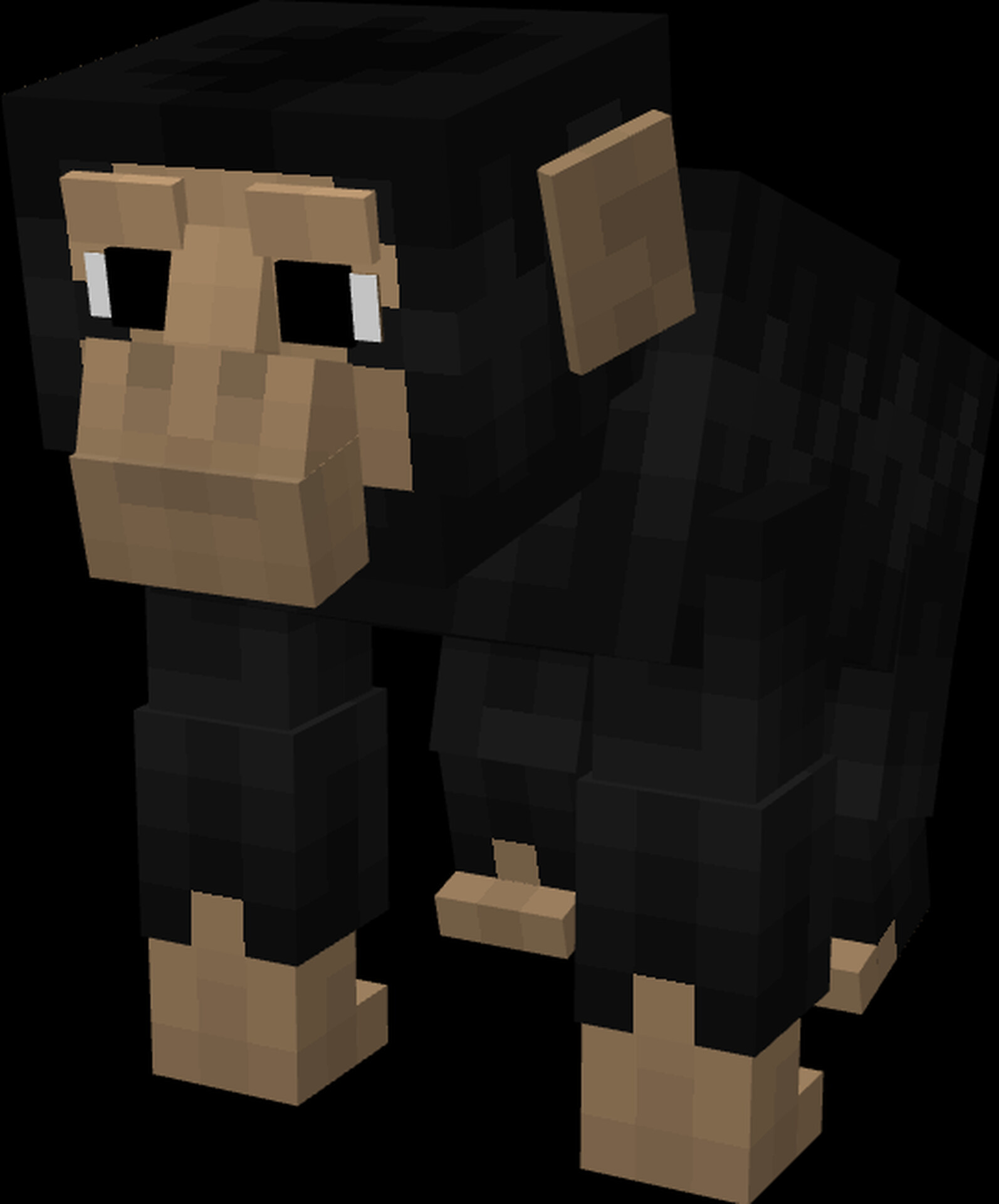 Chimpanzee - Wolf replacement (Better Dogs) Minecraft Texture Pack