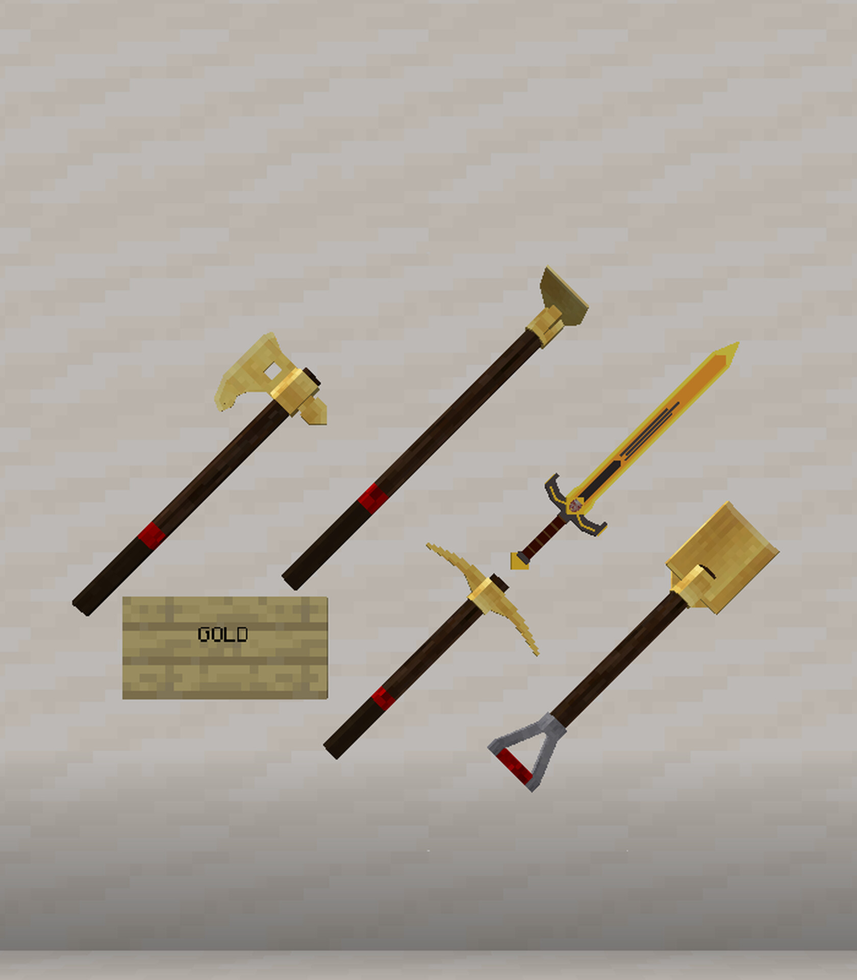 MEDIEVAL TOOLS AND WEAPONS -Nuevo Reino de León T&W- Minecraft Texture Pack