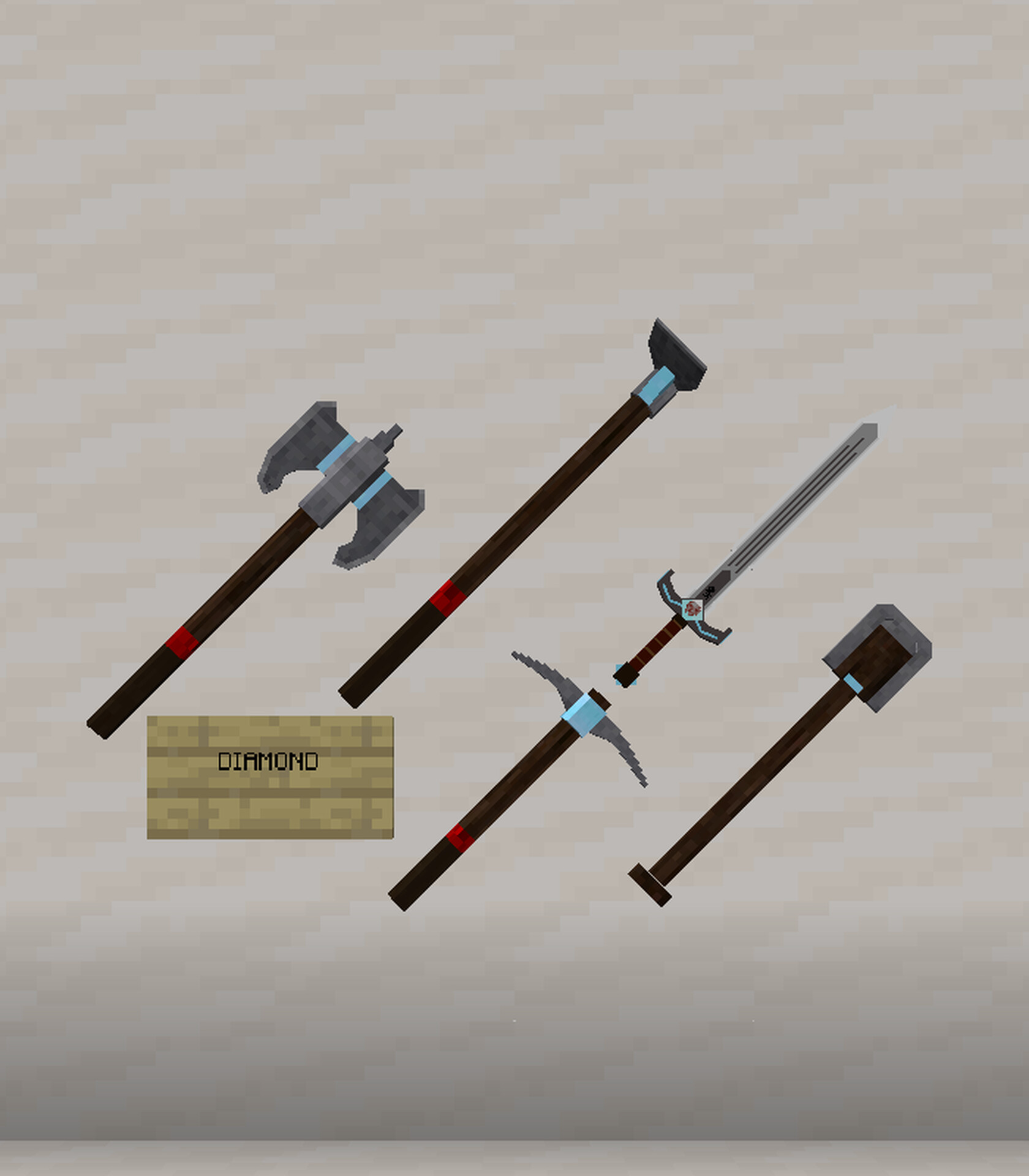 MEDIEVAL TOOLS AND WEAPONS -Nuevo Reino de León T&W- Minecraft Texture Pack