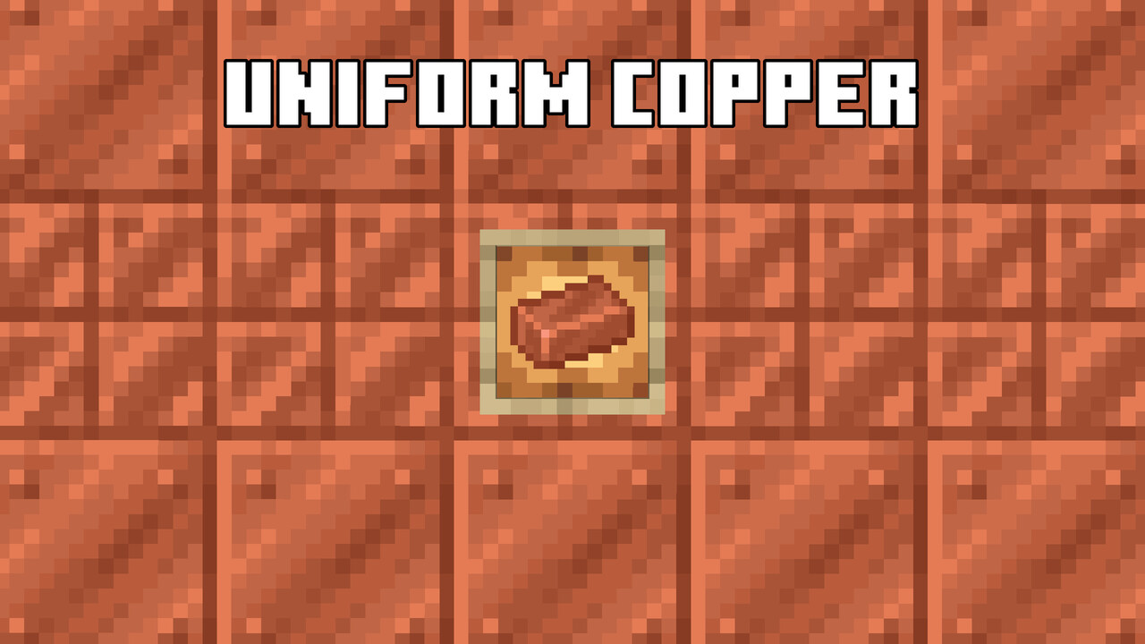 Uniform Copper Ore And Ingot Minecraft Texture Pack