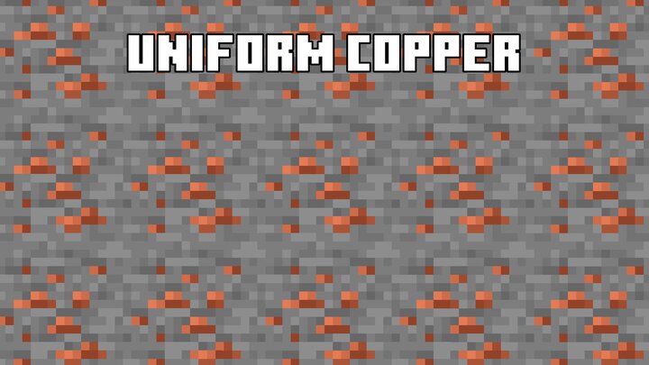 Uniform Copper Ore And Ingot Minecraft Texture Pack