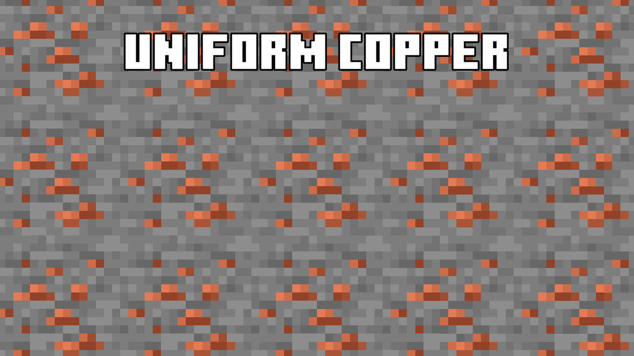 Uniform Copper Ore And Ingot Minecraft Texture Pack