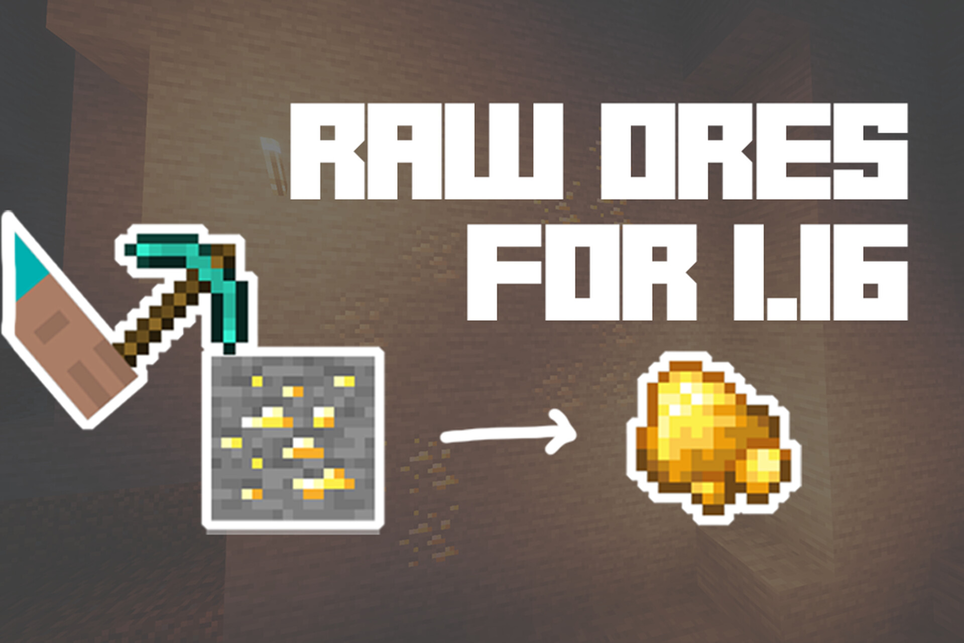 Raw Ores for 1.16 Minecraft Texture Pack
