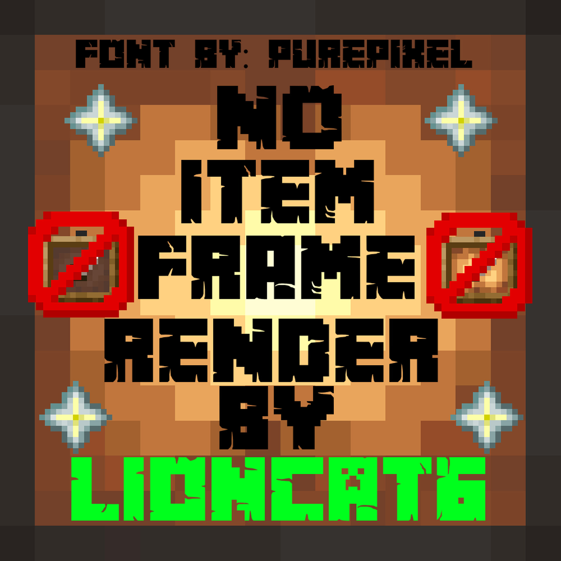 Invisible item frames Minecraft Texture Pack