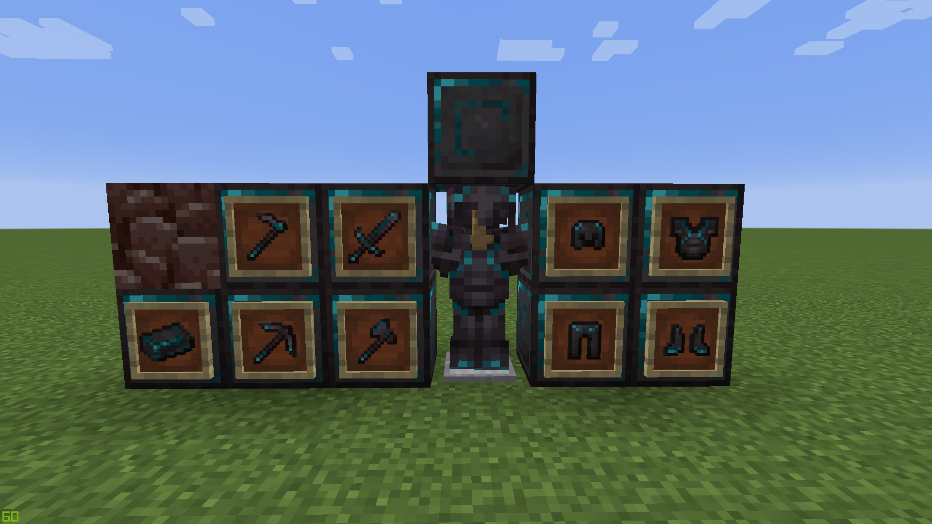 Blue Netherite (With Expanded Sword) Minecraft Texture Pack