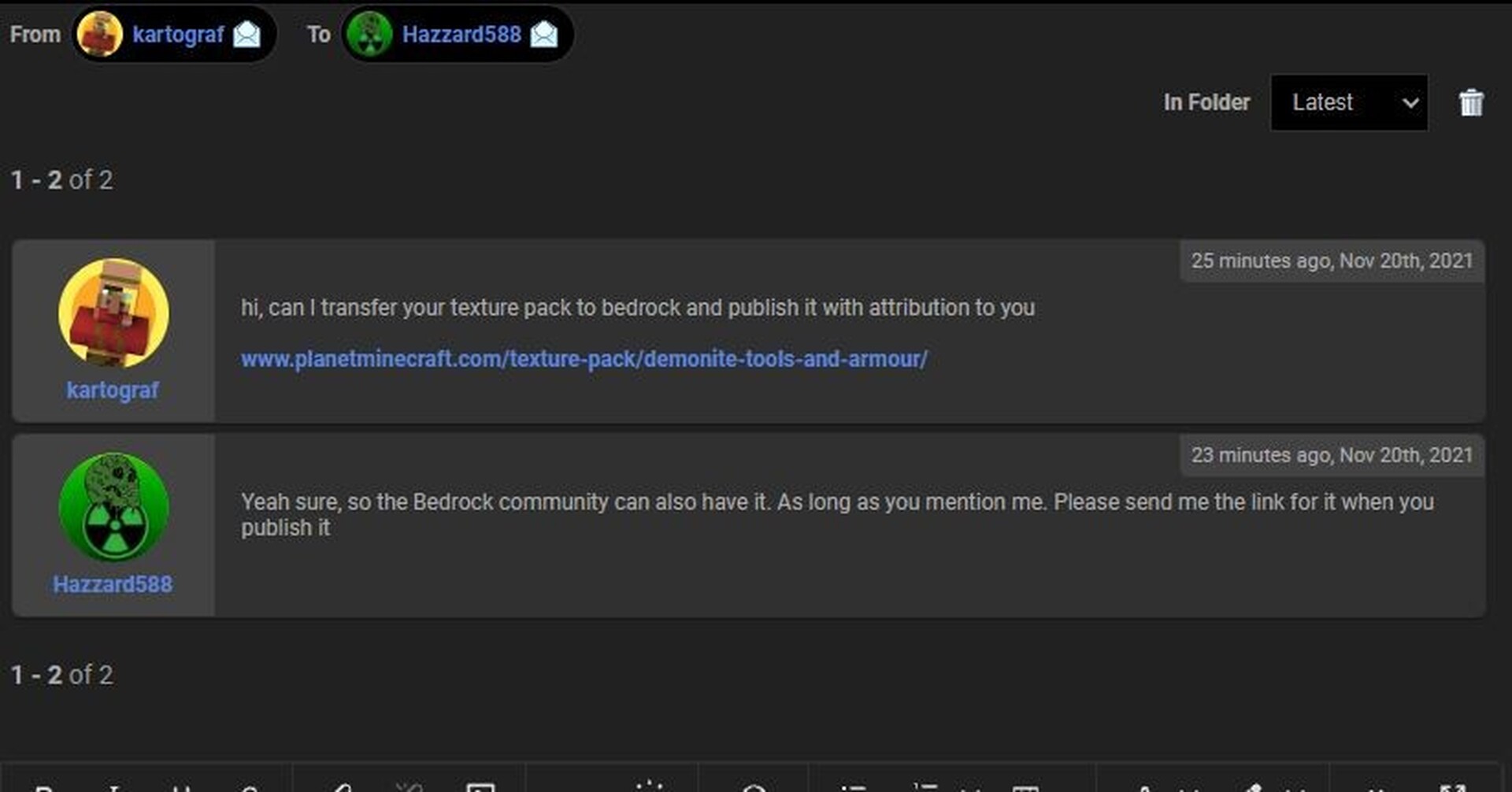 Demonite Tools and Armour | BEDROCK Minecraft Texture Pack