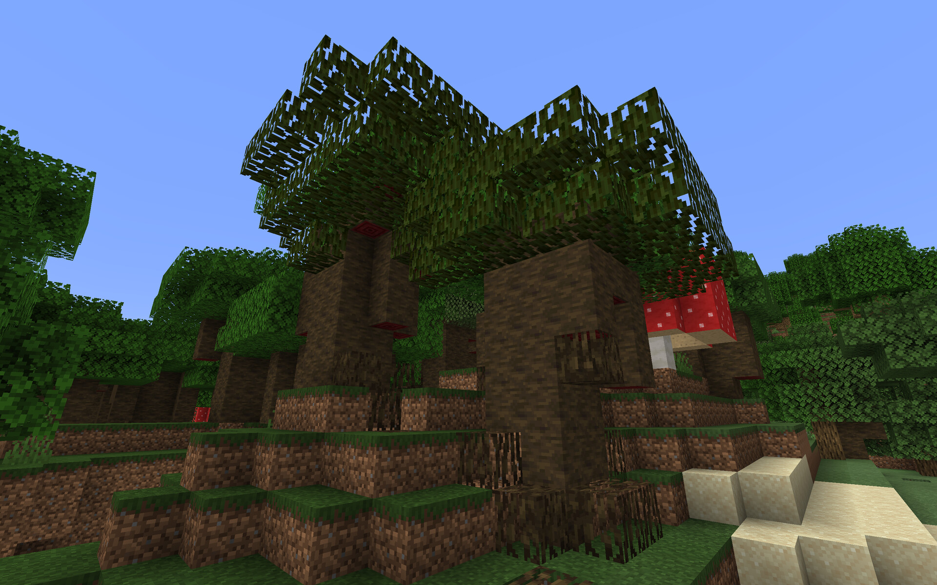 Dark Oak to Red Mangrove Minecraft Texture Pack