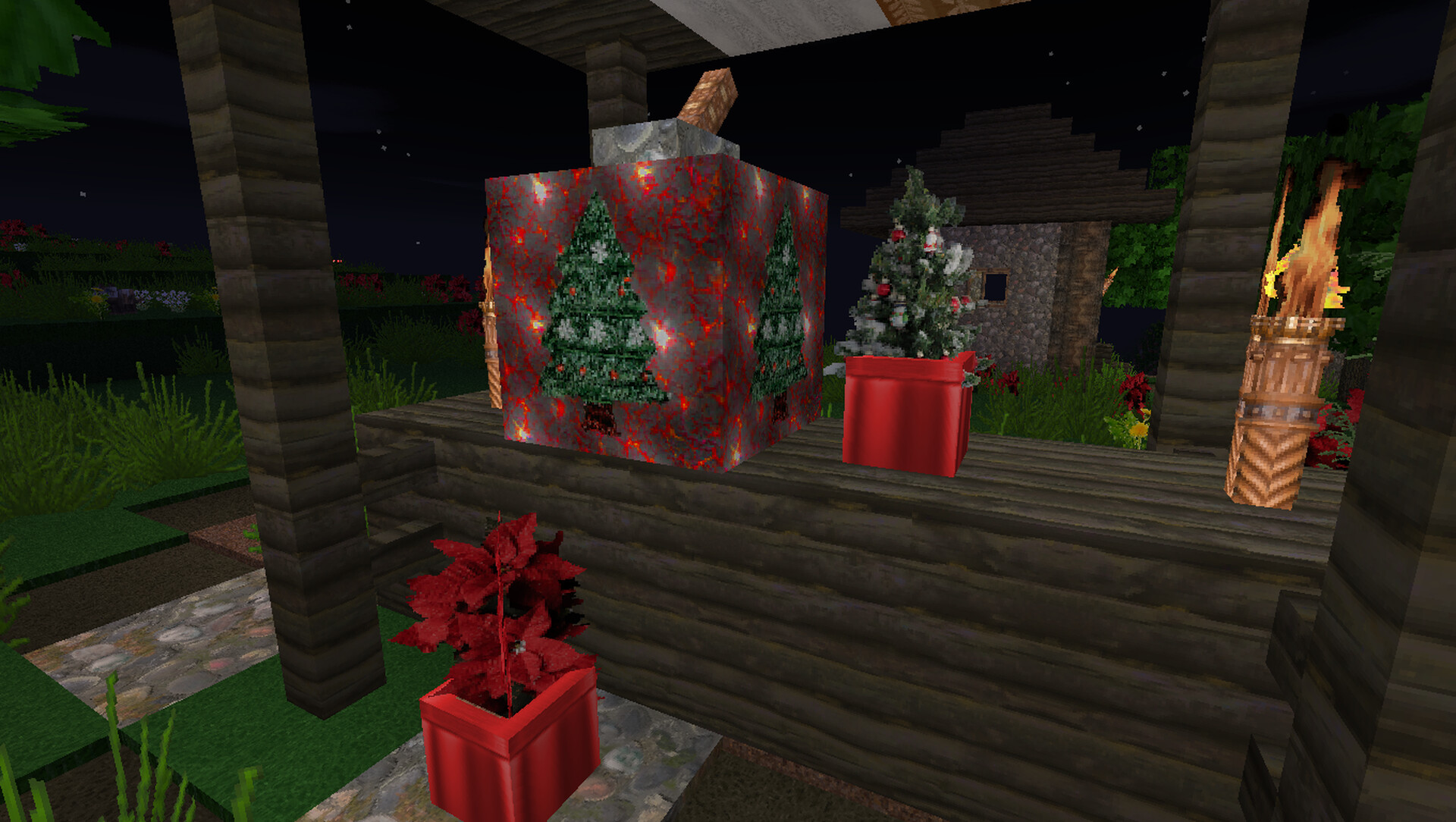 Shmoosee's Real Rustic Christmas Addon Trader Minecraft Texture Pack